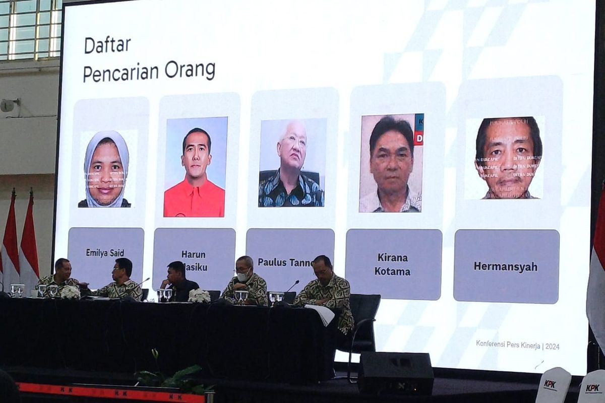 KPK Keluarkan Lima Foto DPO Kasus Korupsi, Salah Satunya Harun Masiku